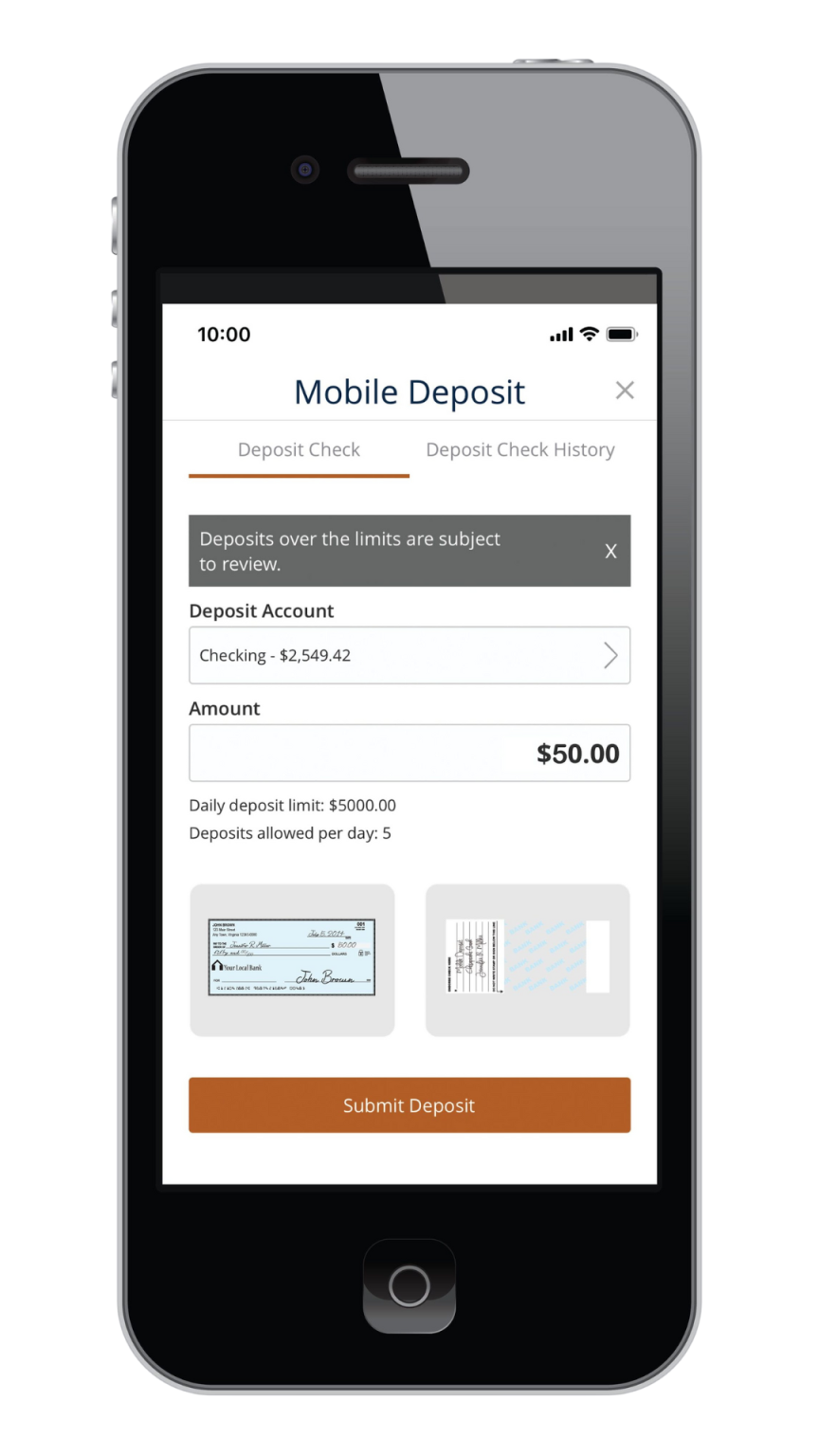Online Mobile Banking - Mobile Check Deposit | Chesapeake Bank